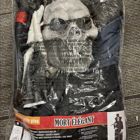 Spirit | Other | Amscan Dapper Death Grim Reaper Plus Size Adult Mens ...